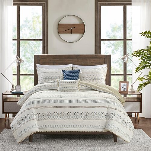 Click here for Madison Park Joshua Seersucker 5-pc. Midweight Com... prices