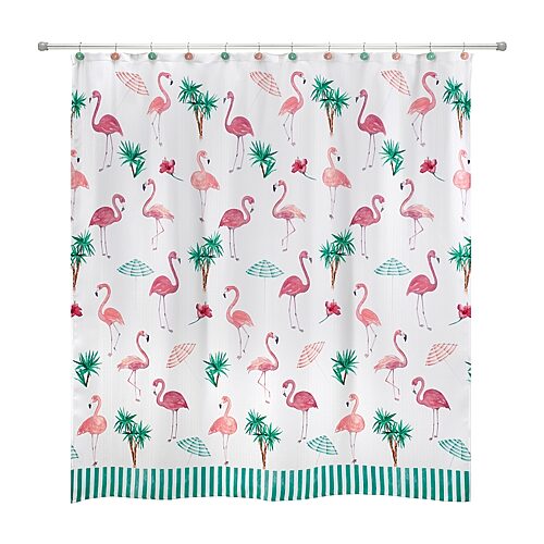 Click here for Avanti Flamingo Paradise Shower Curtain  One Size... prices