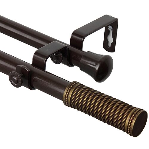Click here for Rod Desyne Threaded 13/16 Adjustable Double Curtai... prices