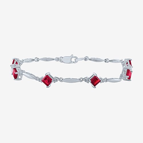 Click here for Womens Lab Created Red Ruby Sterling Silver Tennis... prices