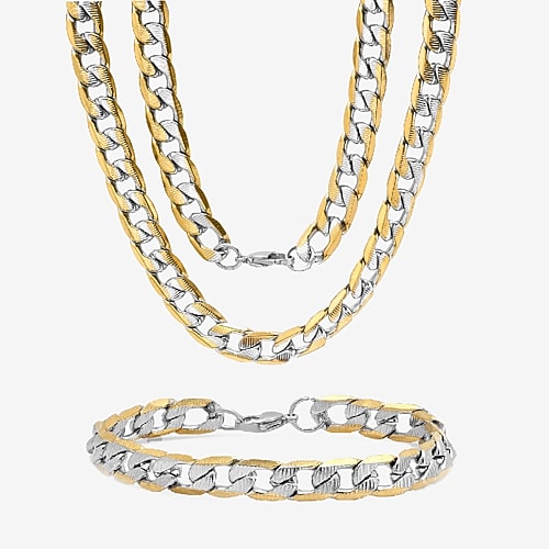 Click here for Steeltime Mens 18K Gold Over Stainless Steel Hypoa... prices