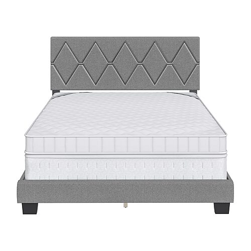 Click here for Danica Wooden Platform Bed  One Size  Gray prices