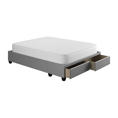 Boyd Sleep Pauline Drawer Bed Frame with Storage  One Size  Gray