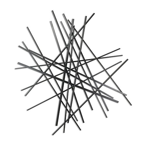 Click here for Cheungs Avalon Black Large Abstract Metal Wall Art... prices