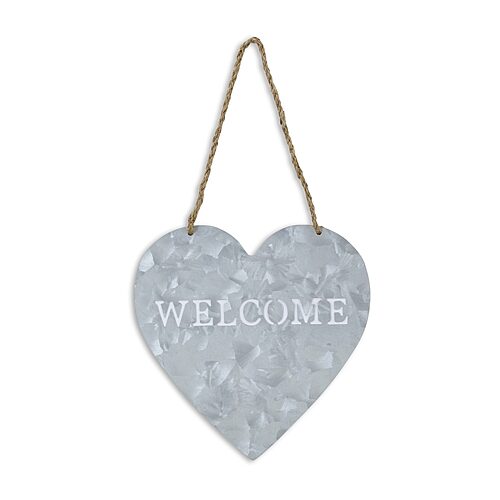 Click here for Cheungs Heart Shaped Hanging Welcome Vintage Metal... prices