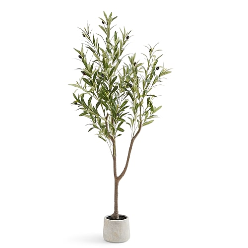 Click here for Linden Street Olive Indoor Artificial Tree  One Si... prices