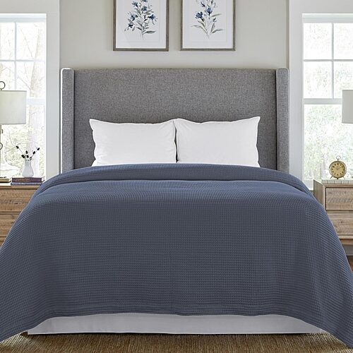 Click here for Pointehaven Cotton Waffle Luxury Sized Midweight B... prices