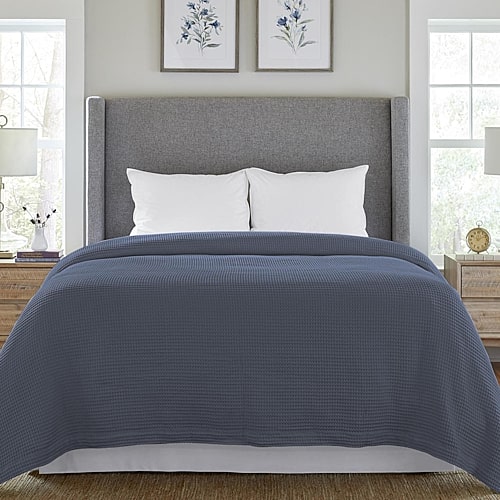 Click here for Pointehaven Cotton Waffle Luxury Sized Midweight B... prices