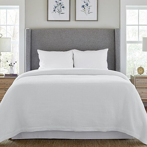 Click here for Pointehaven Cotton Waffle Luxury Sized Midweight B... prices