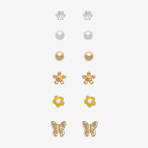 Click here for Mixit Womens Cubic Zirconia Butterfly Hypoallergen... prices