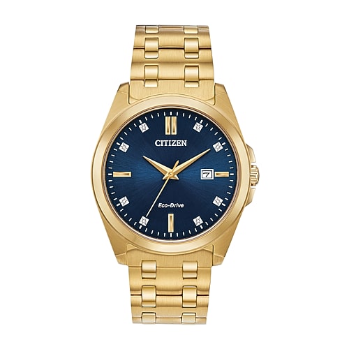 Click here for Citizen Eco-Drive Mens Corso Gold-Tone Stainless S... prices