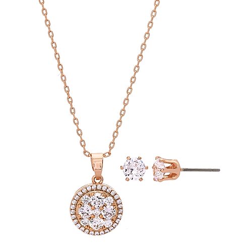 Click here for Sparkle Allure Womens Cubic Zirconia 18K Rose Gold... prices