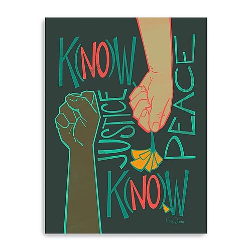 Click here for 18X24 Know Justice Canvas Wall Art  One Size  Gree... prices
