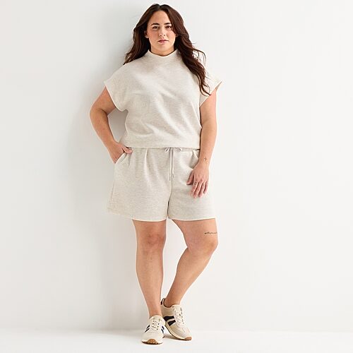 Click here for Stylus Womens Plus Pull-On Short  2x  Beige prices