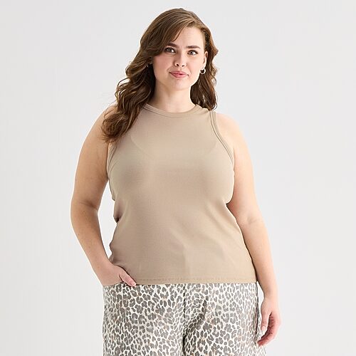 Click here for a.n.a Womens Plus High Neck Sleeveless Tank Top  2... prices