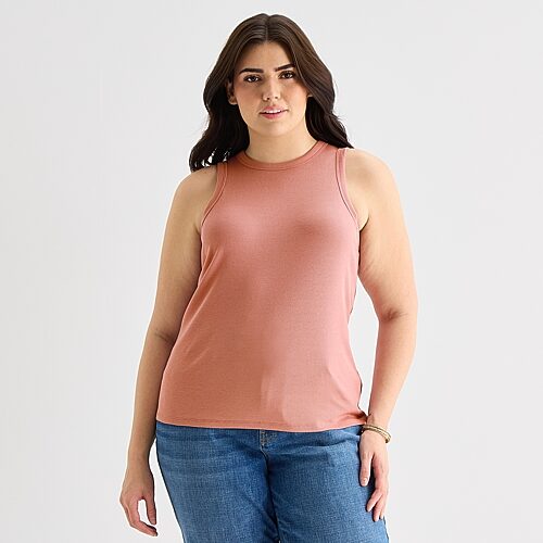 Click here for a.n.a Womens Plus High Neck Sleeveless Tank Top  1... prices