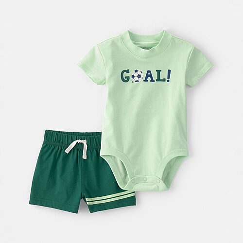 Click here for Baby Boy (3-24M) Carters(R) Soccer Bodysuit & Shor... prices