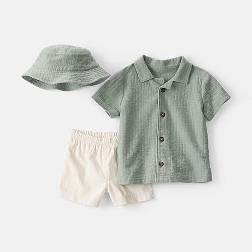 Click here for Carters Baby Boys 3-pc. Short Set  Newborn  Green prices