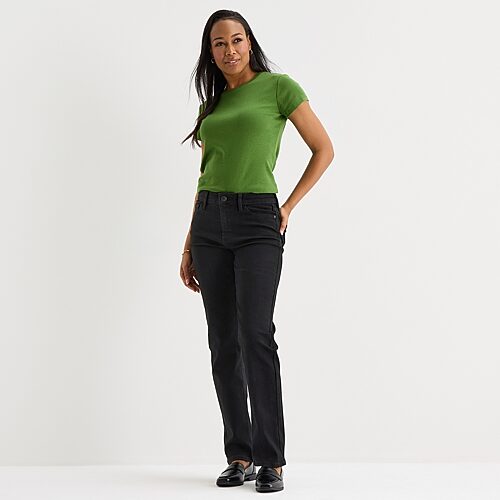 Click here for Liz Claiborne Lana Womens High Rise Straight Leg J... prices