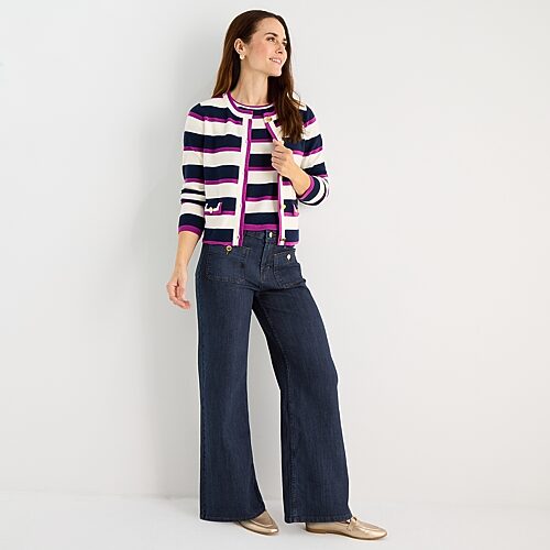 Click here for Liz Claiborne Womens Mid Rise Wide Leg Jean  14  B... prices
