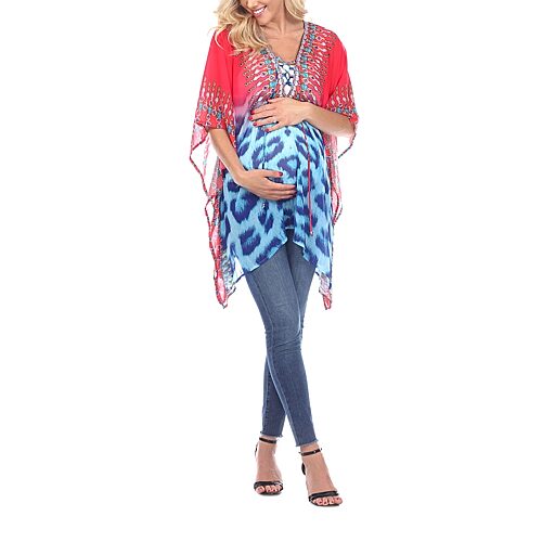 Click here for White Mark Plus Maternity Womens V Neck 3/4 Sleeve... prices