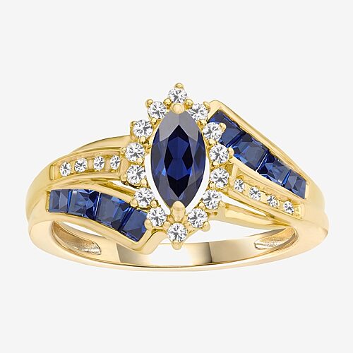 Click here for Lab-Created Gemstone 14K Gold Over Silver Cocktail... prices