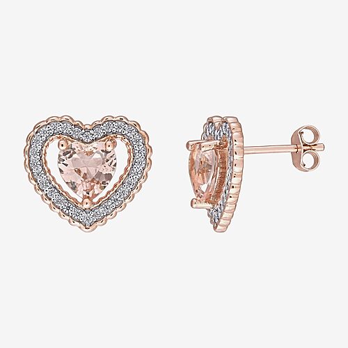 Click here for Simulated Pink Morganite 18K Rose Gold Over Silver... prices