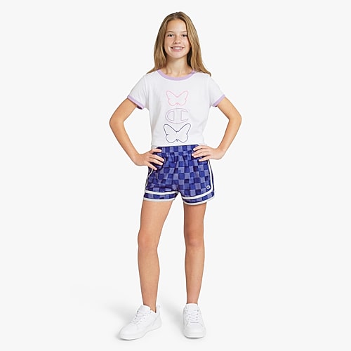 Click here for Girls (7-16) Champion(R) Varsity Checkered Woven S... prices