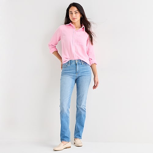 Click here for St. Johns Bay Womens Tall Mid Rise Stretch Fabric... prices