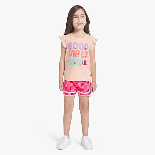 Click here for Champion Girls 4-6X Floral Print Top and Printed S... prices
