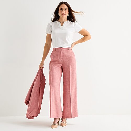 Click here for Liz Claiborne Womens Wide Leg Mid Rise Trouser  6... prices