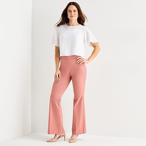 Click here for Liz Claiborne Lisa Womens Flare Pull-On Pant  16... prices