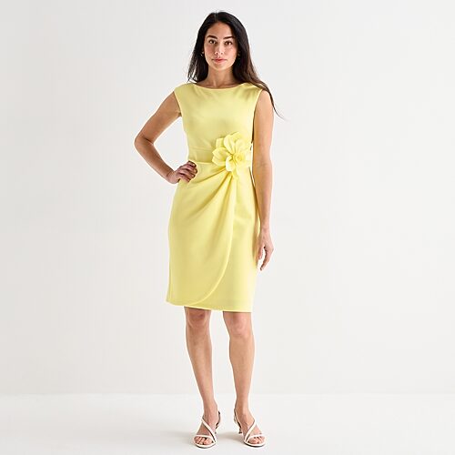 Click here for Jessica Howard Womens Boat Neck Sleeveless Sheath... prices
