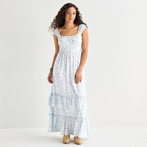 Click here for Arizona Womens Juniors Square Neck Sleeveless Maxi... prices