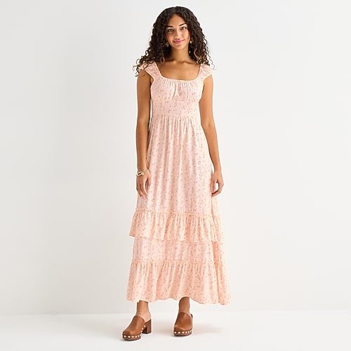 Click here for Arizona Womens Juniors Square Neck Sleeveless Maxi... prices