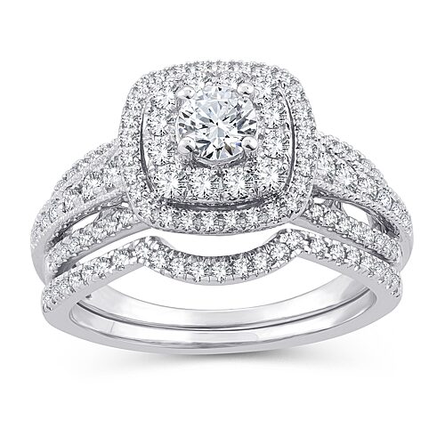 Click here for Womens 1 CT. T.W. Natural White Diamond 10K Gold C... prices