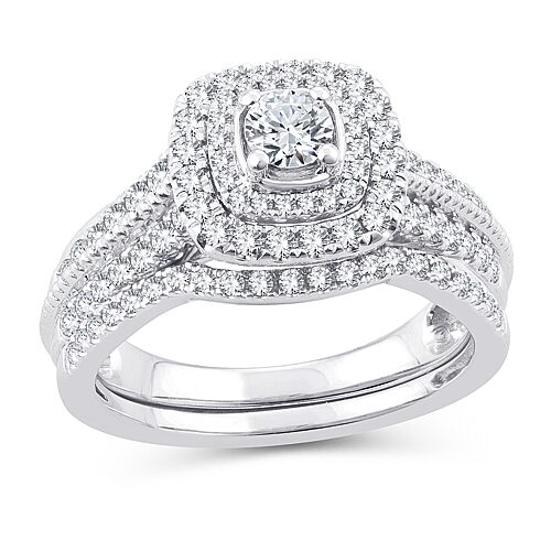 Click here for Womens 1 CT. T.W. Natural White Diamond 10K Gold C... prices