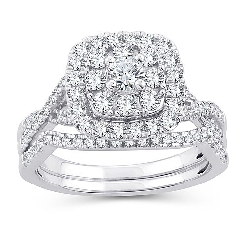 Click here for Womens 1 CT. T.W. Natural White Diamond 10K Gold C... prices