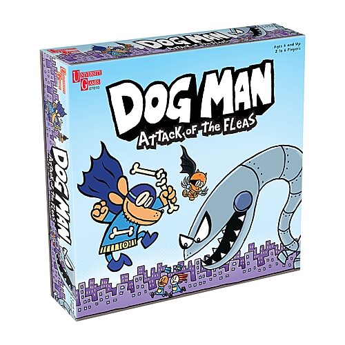 Click here for University Games Dog Man - Attack Of The Fleas Boa... prices
