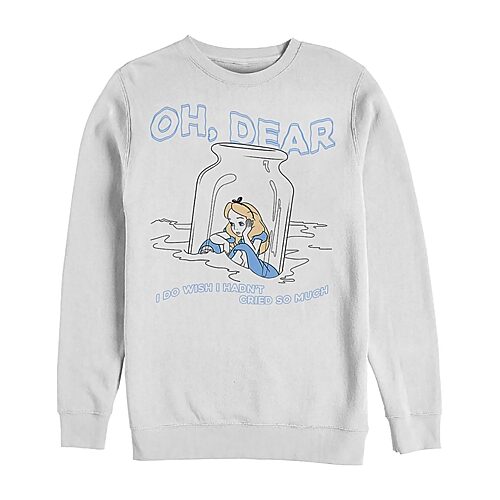 Click here for Mens Crew Neck Long Sleeve Alice in Wonderland Swe... prices