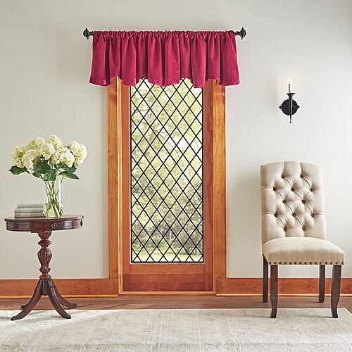 Click here for Martha Stewart Lucca Velvet Rod Pocket Scallop Val... prices