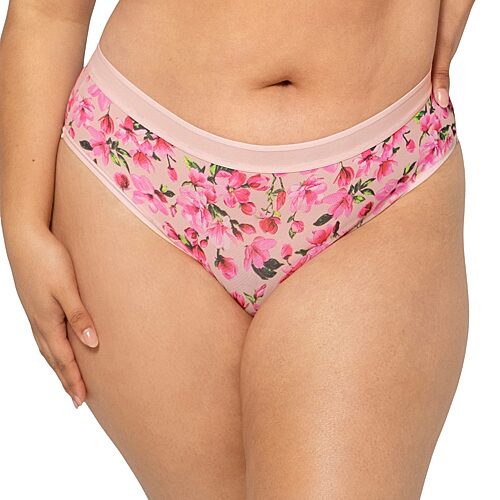 Click here for Curvy Couture Sheer Mesh High Cut Brief-1313  3x-l... prices