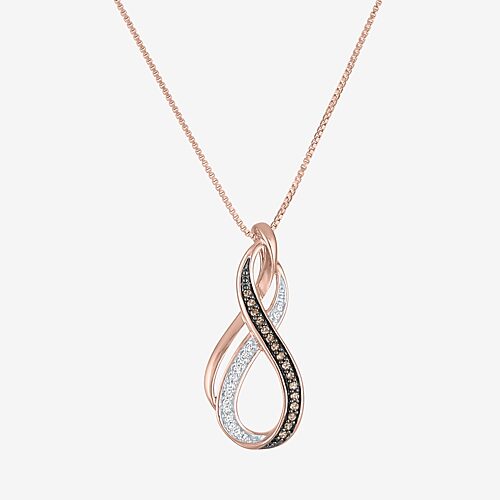 Click here for Womens 1/10 CT.T.W. Natural Champagne & White Diam... prices