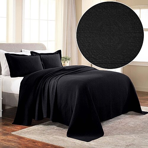 Click here for Superior Jacquard Matelasse Cotton Medallion 3pc.... prices