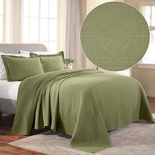 Click here for Superior Jacquard Matelasse Cotton Medallion 3pc.... prices