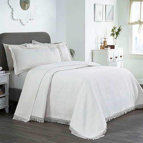 Click here for SUPERIOR Remi Geometric Fringe Boho Modern Jacquar... prices