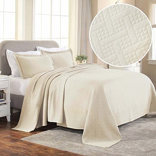 Click here for Superior Jacquard Matelasse Cotton Basketweave 3pc... prices