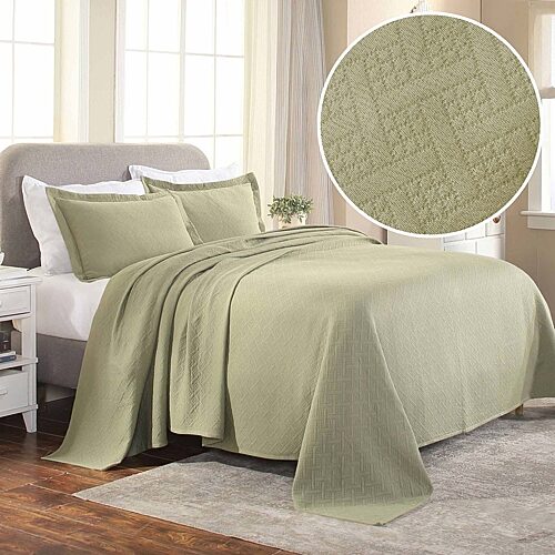 Click here for Superior Jacquard Matelasse Cotton Basketweave 3pc... prices