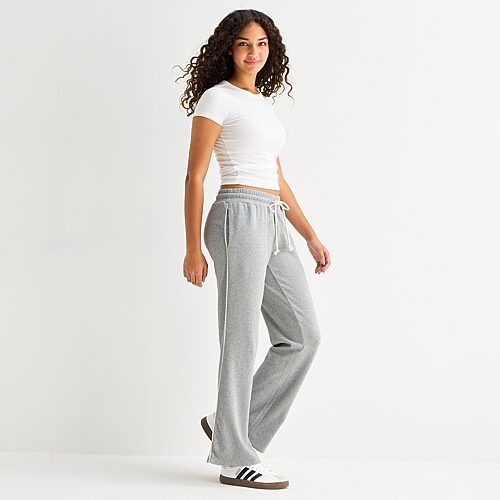 Click here for Arizona Womens Juniors Flare Mid Rise Sweatpant  L... prices