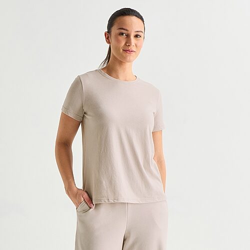 Click here for Xersion Womens Cotton Crew Neck Short Sleeve T-Shi... prices